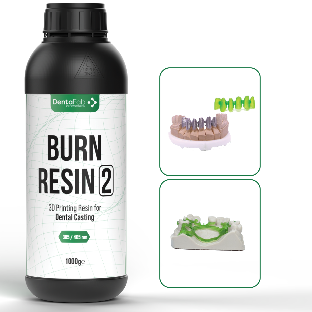 BURN2 - 3D Printing Resin for Dental Casting | PowerResins