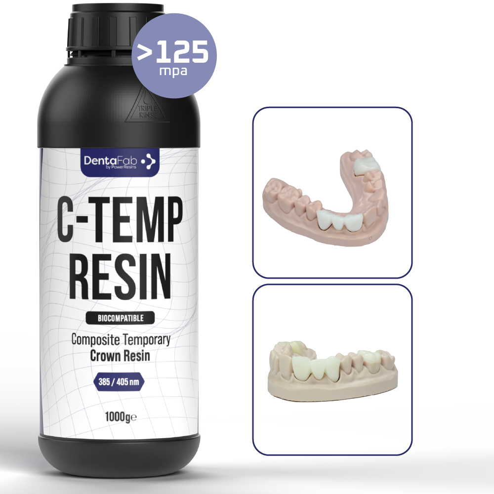 TEMP - Certified 3D Printing Resin for Temporary Crown | PowerResins